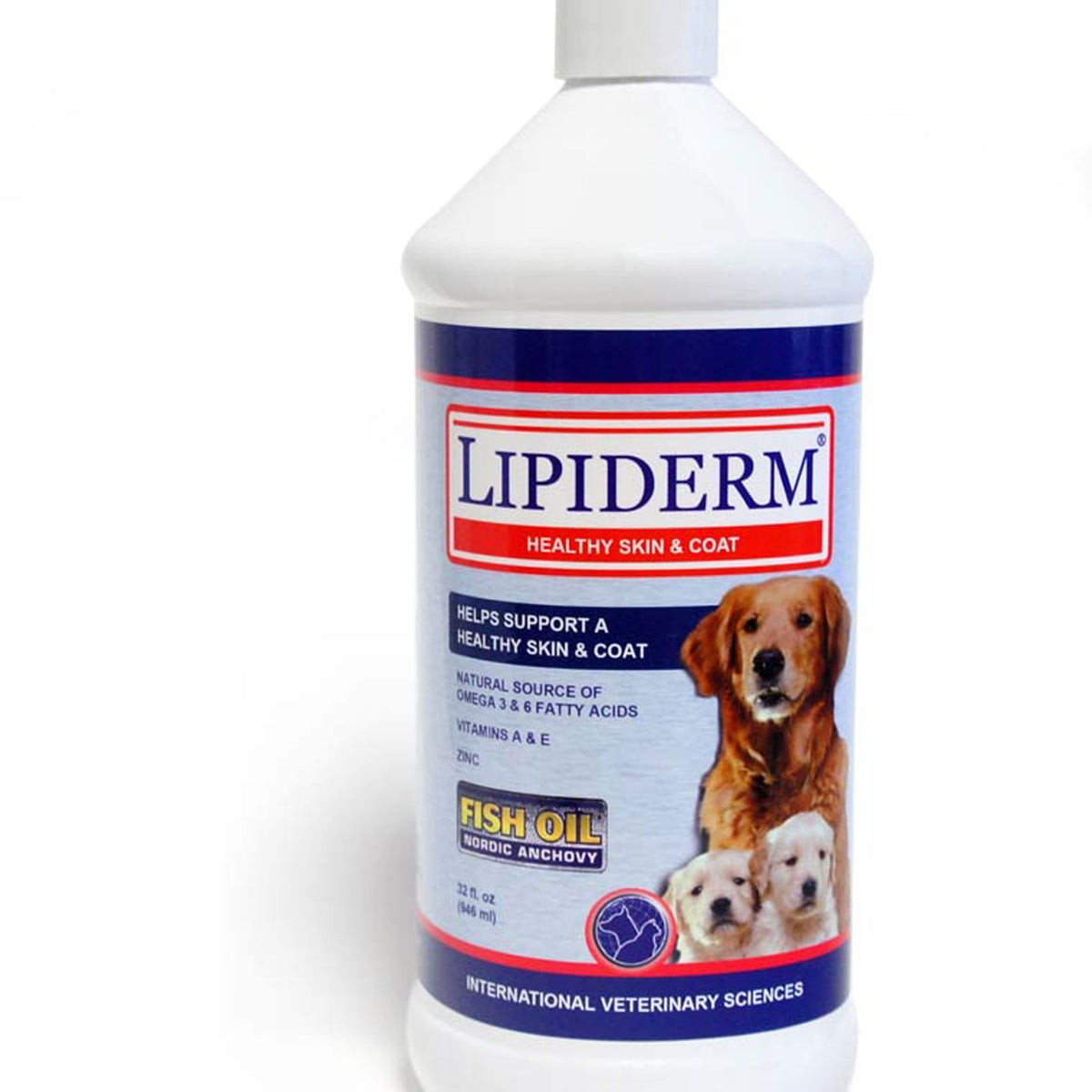 International Veterinary Sciences LIPIDERM Liquid Supplement 1ea/32 fl ...